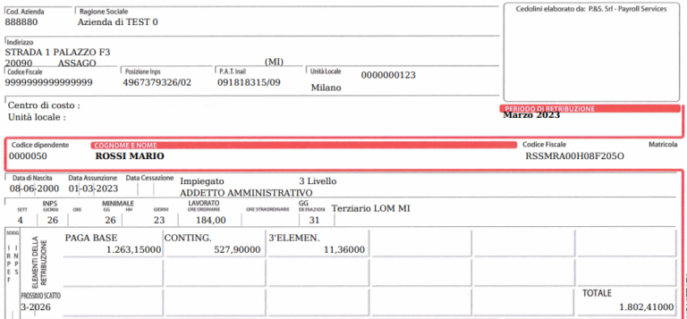 Come leggere la busta paga - P&S